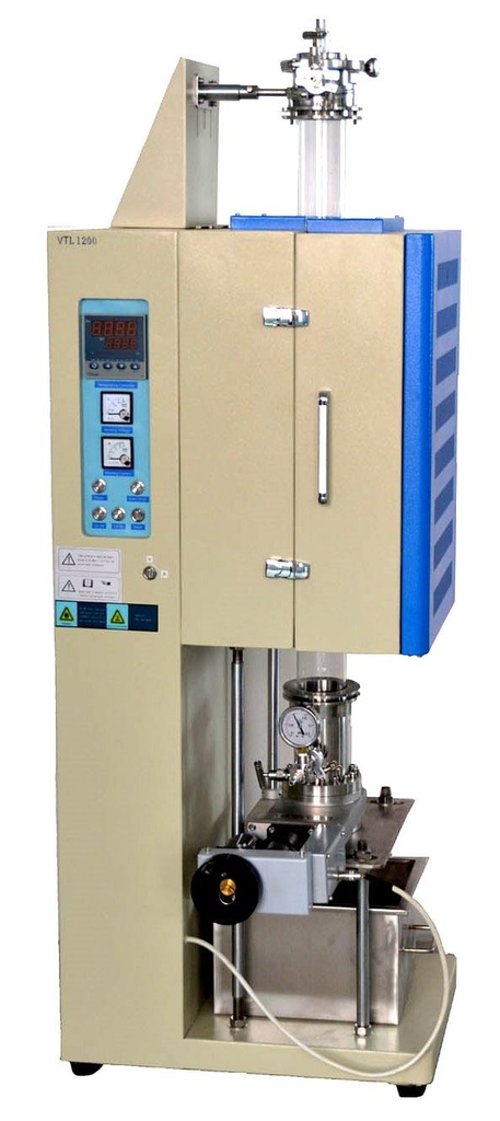 1-Zone Vertical Split Quenching Tube Furnace w/ Fluid Bed